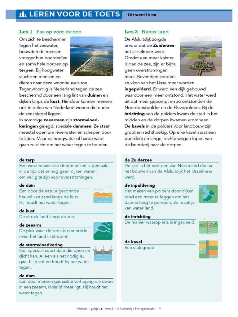 Meander Leren Voor de Toets Thema 6-2 | PDF