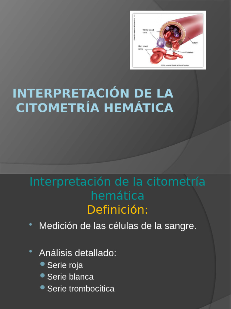 Interpretación de La Citometría Hemática - ppt-2 2 | PDF | Hematología ...