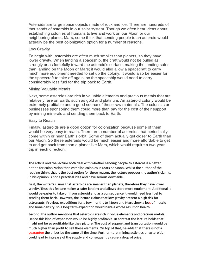 test 52 | PDF | Space Colonization | Asteroid