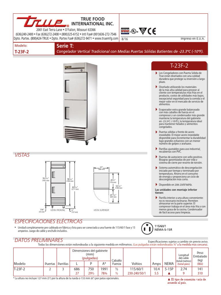 Serie T:: True Food International Inc | PDF