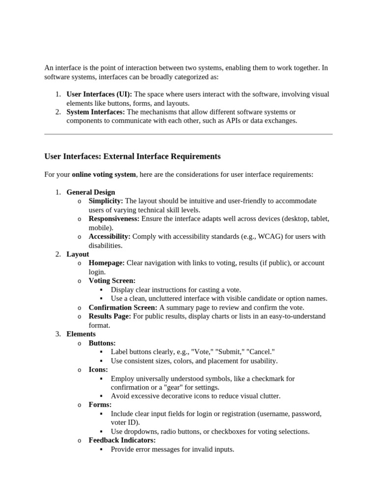 An interface is the point of interaction between two systems | PDF | User Interface | Computer ...