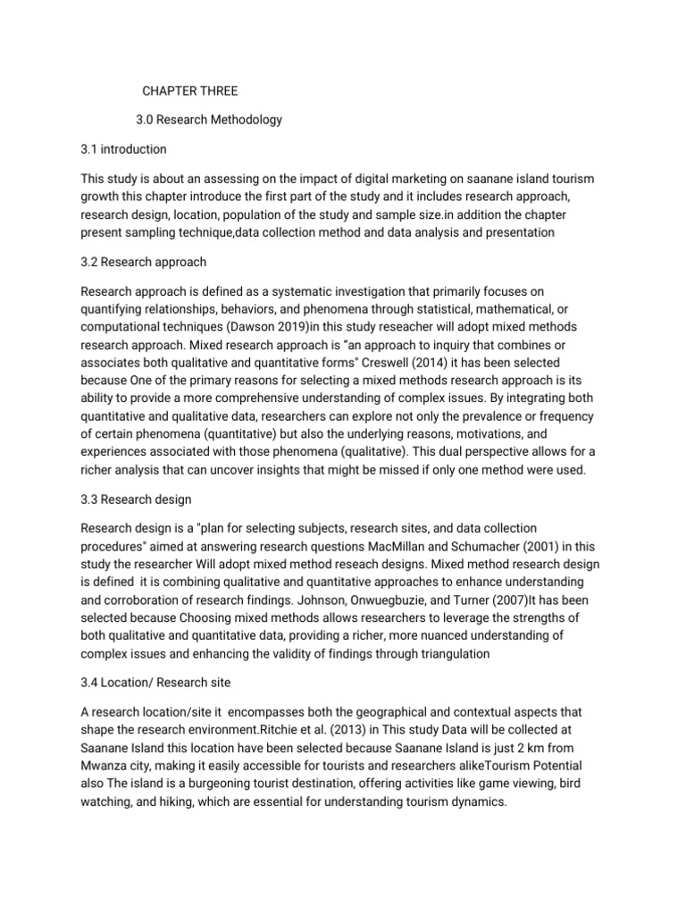 CHAPTER THREE-WPS Office | PDF | Methodology | Qualitative Research