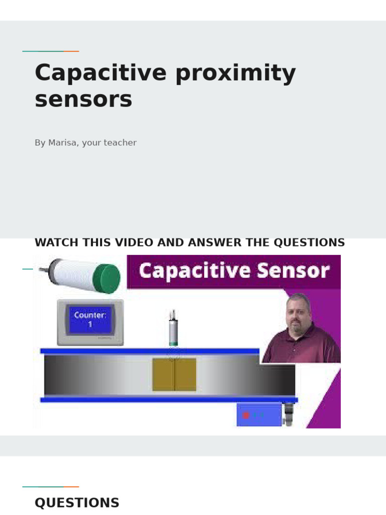 Capacitive Proximity Sensors | PDF