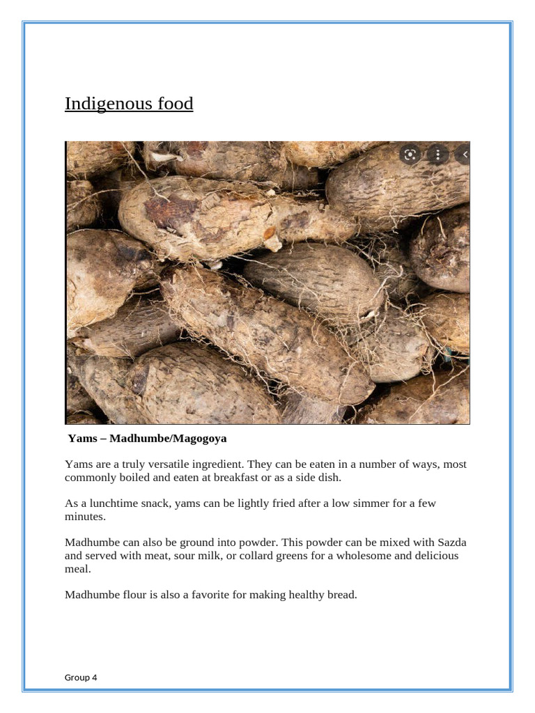 Indigenous Food Varieties and Benefits | PDF | Foods | Offal