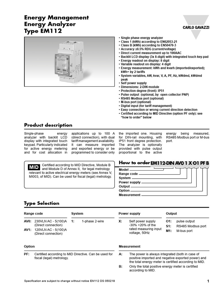 EM112DS | PDF | Power Supply | Electrical Engineering