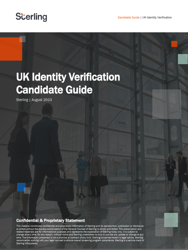 UK Identity Verification Candidate Guide | PDF | Cyberspace | Computing