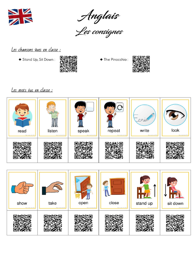 Fiche Élève Consignes CP CE1 | PDF