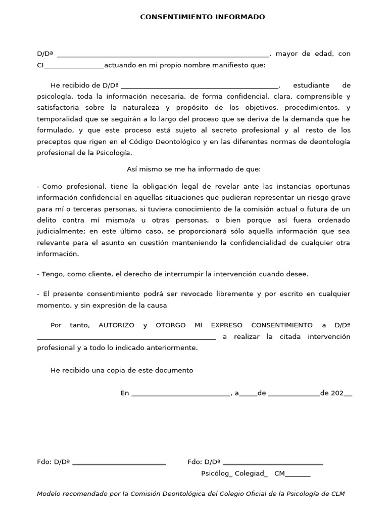 Modelo-Consentimiento-PERSONAS-ADULTAS | PDF