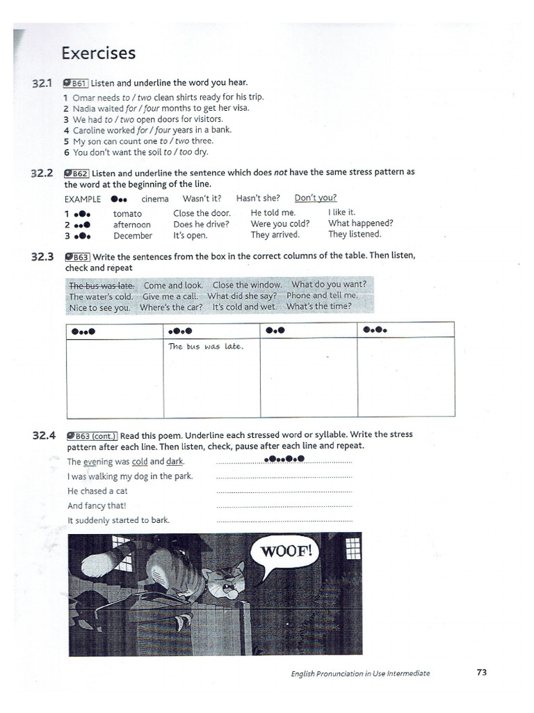 Sentence Stress Practice | PDF