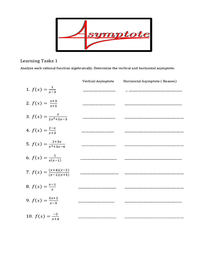 Activity Asymptote | PDF