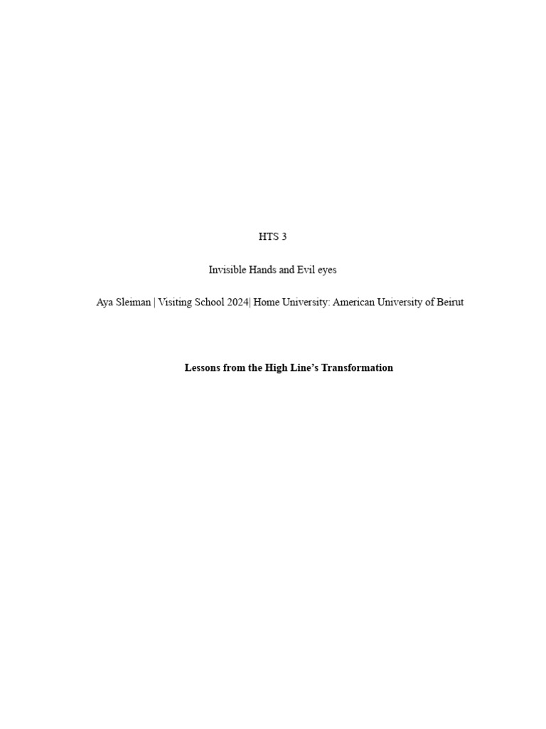 HTS3 - Invisible Hand - AyaSleiman | PDF | Sustainability | Urban Planning