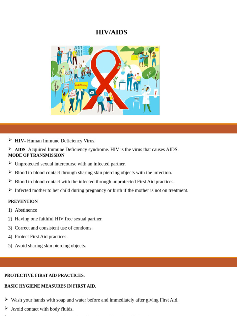 HIV/AIDS Transmission and Prevention Guide | PDF