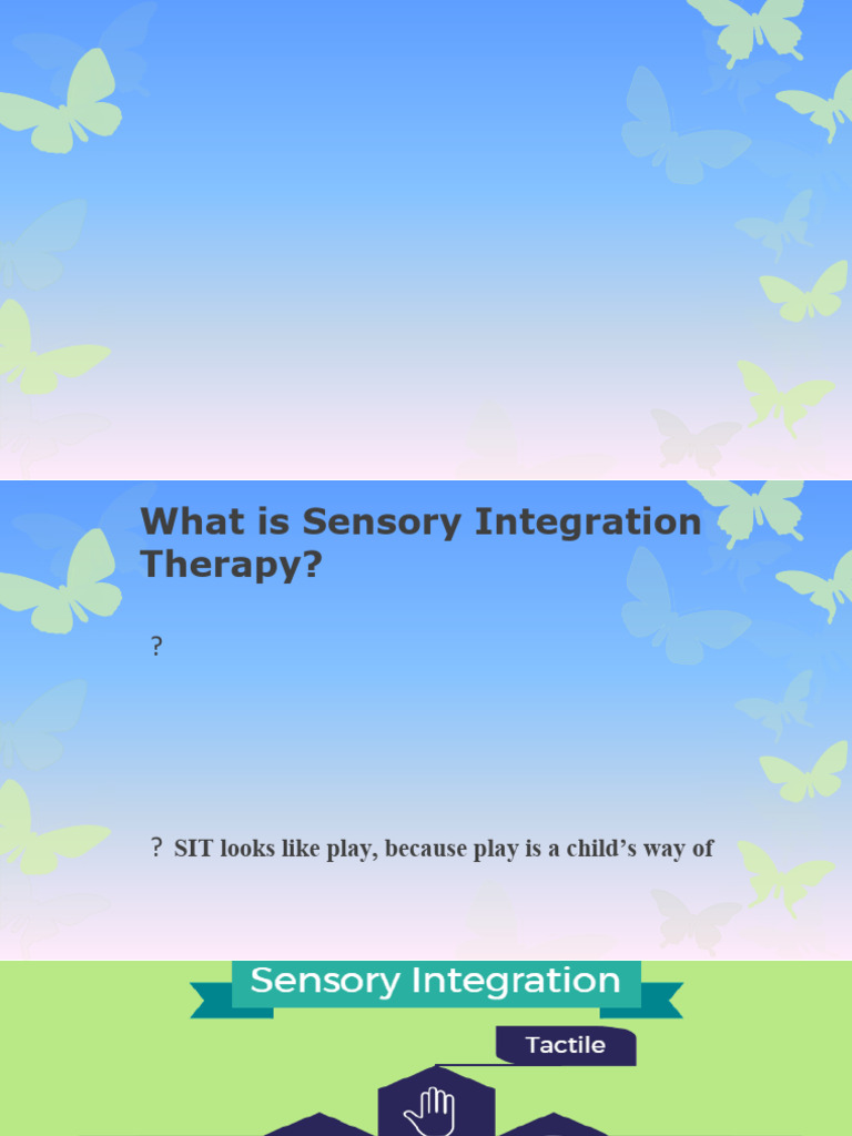 Sensory Integration Therapy Explained | PDF | Sensory Processing ...
