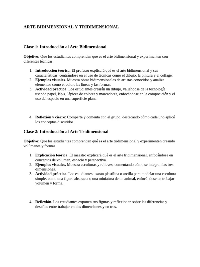 Introducción al Arte Bi y Tridimensional | PDF