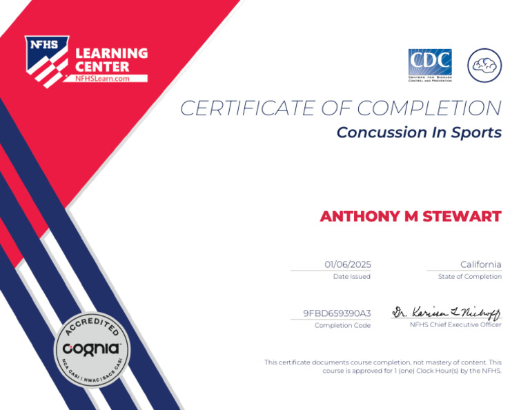 Concussion In Sports | PDF