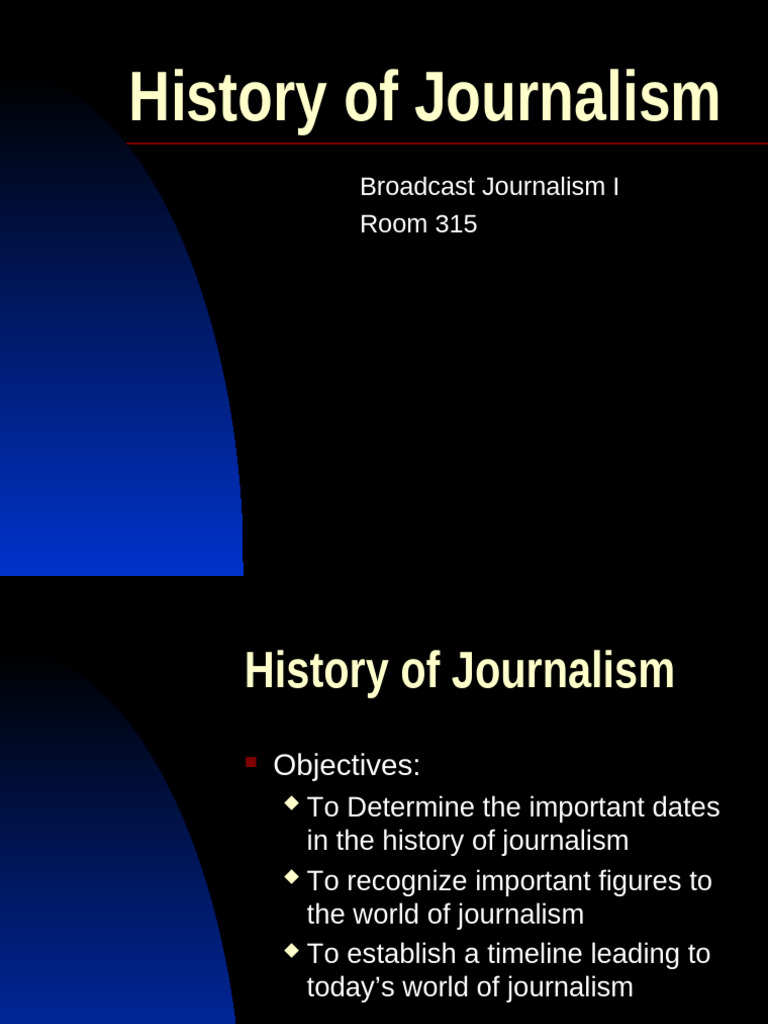 History of Journalism Best | PDF | Journalism | Muckraker