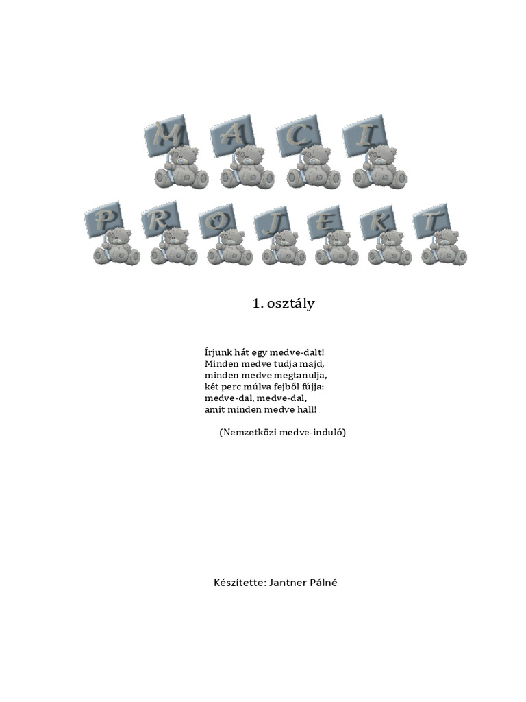 Osztály. Készítette - Jantner Pálné | PDF