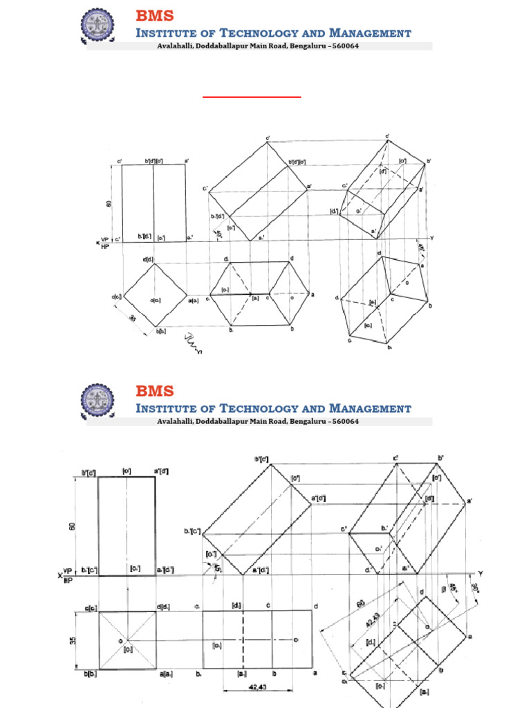 Solutions-Projection of Solids | PDF | Geometric Shapes | Euclidean ...