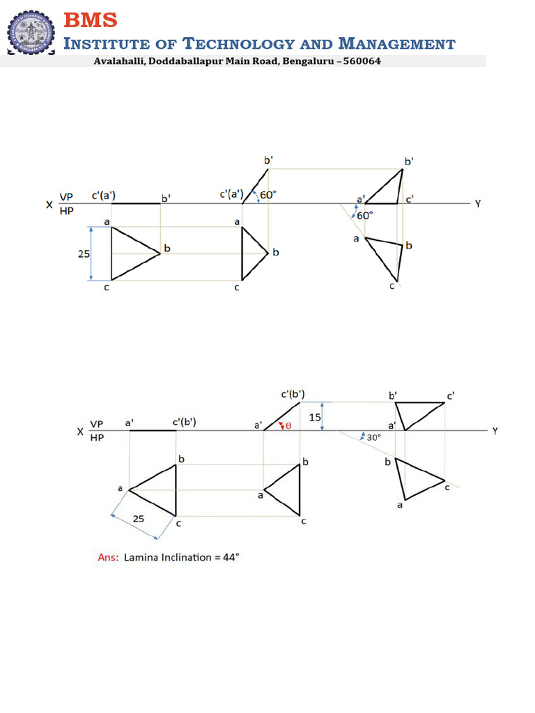 Solutions-Projection of Planes | PDF | Euclid | Classical Geometry