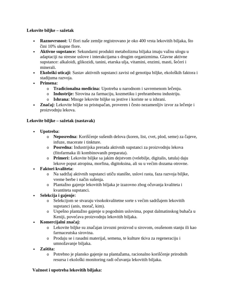 Lekovite Biljke | PDF