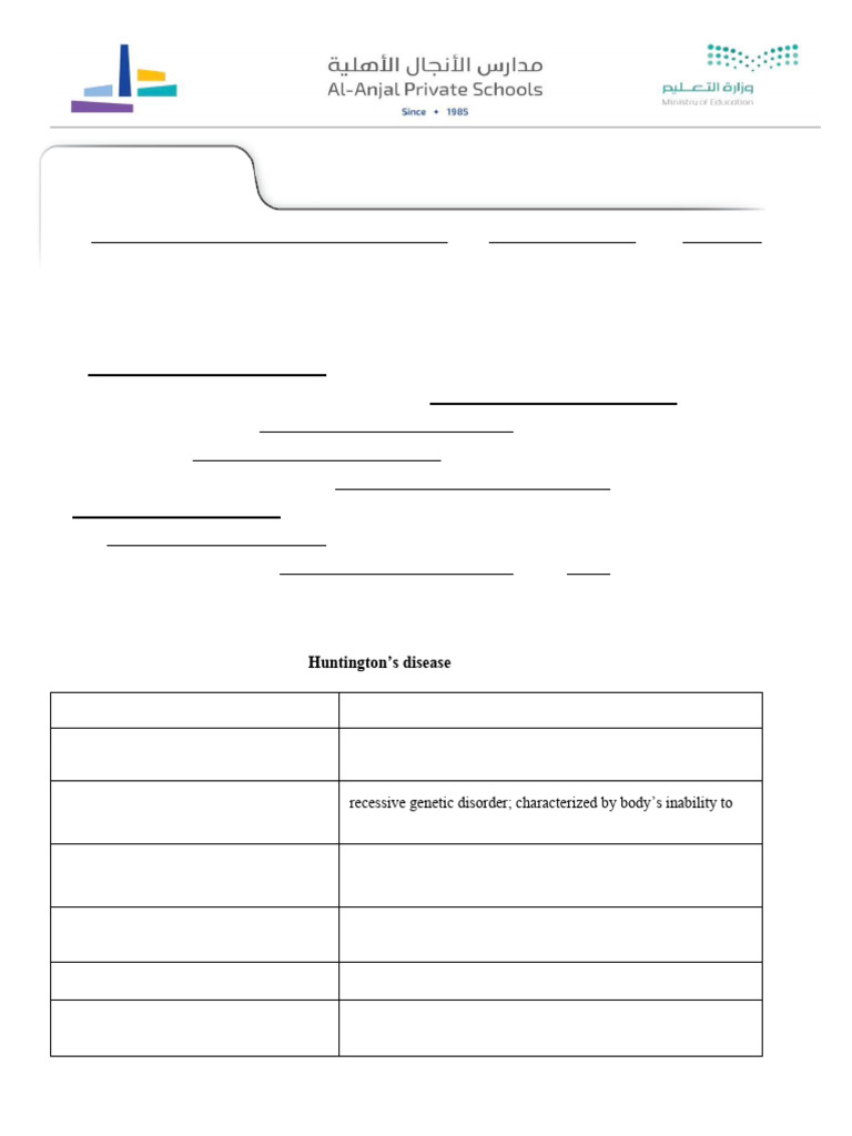 Worksheet CH 11 Complex Inheritance and Human Heredity | PDF ...