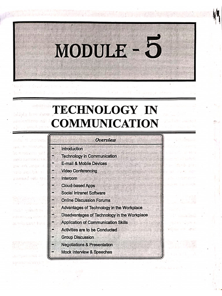 Business Communication Module 5 | PDF