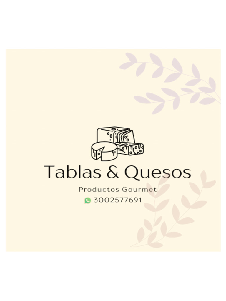 Menú Tablas & Queso Org | PDF