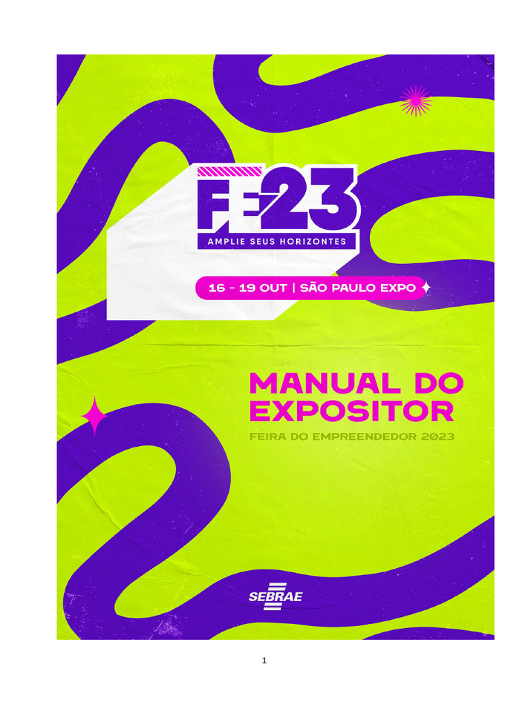 Manual do Expositor - Feira do Empreendedor VERSAO280823 (1) | PDF | Estacionamento | Seguro