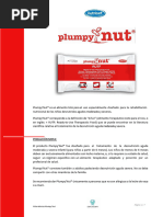 FICHA TECNICA Plumpynut | PDF | Nutrición | Dieta y nutrición