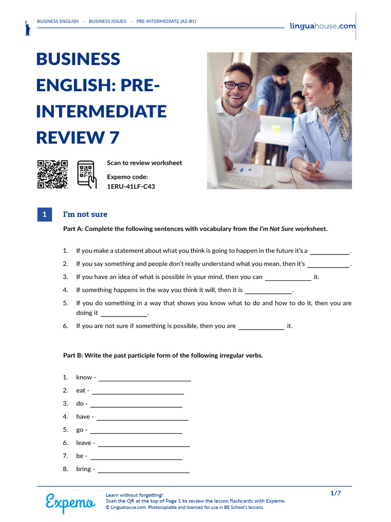 A2 Business English Review Activities | PDF
