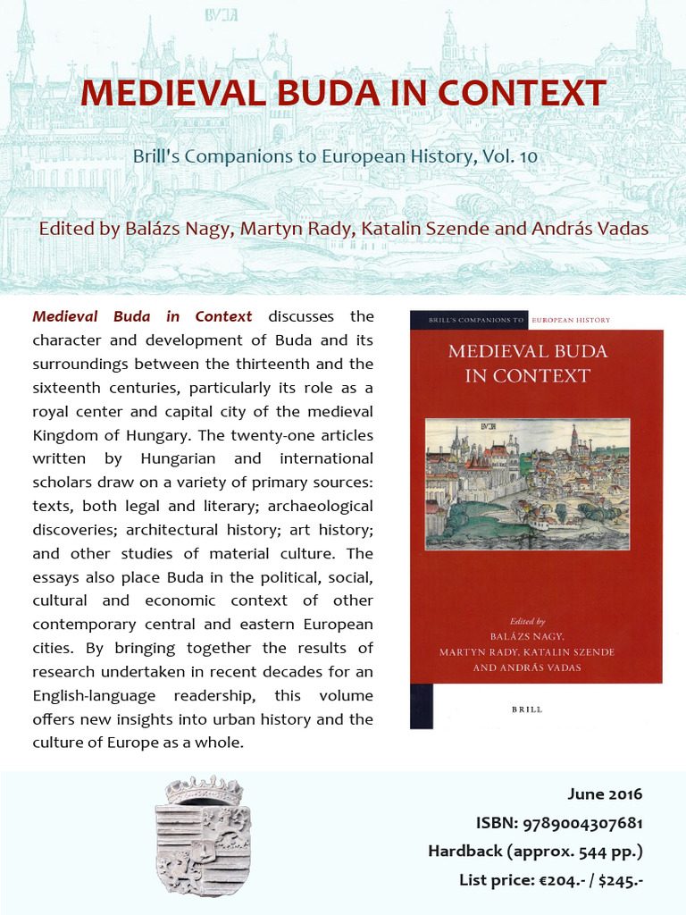 Medieval Buda: Capital of Hungary | PDF | Budapest | Hungary