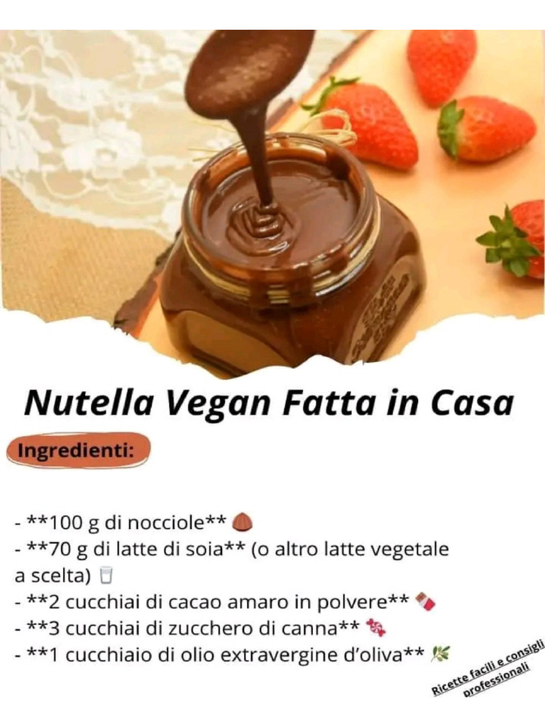 Ricetta Nutella Vegana | PDF