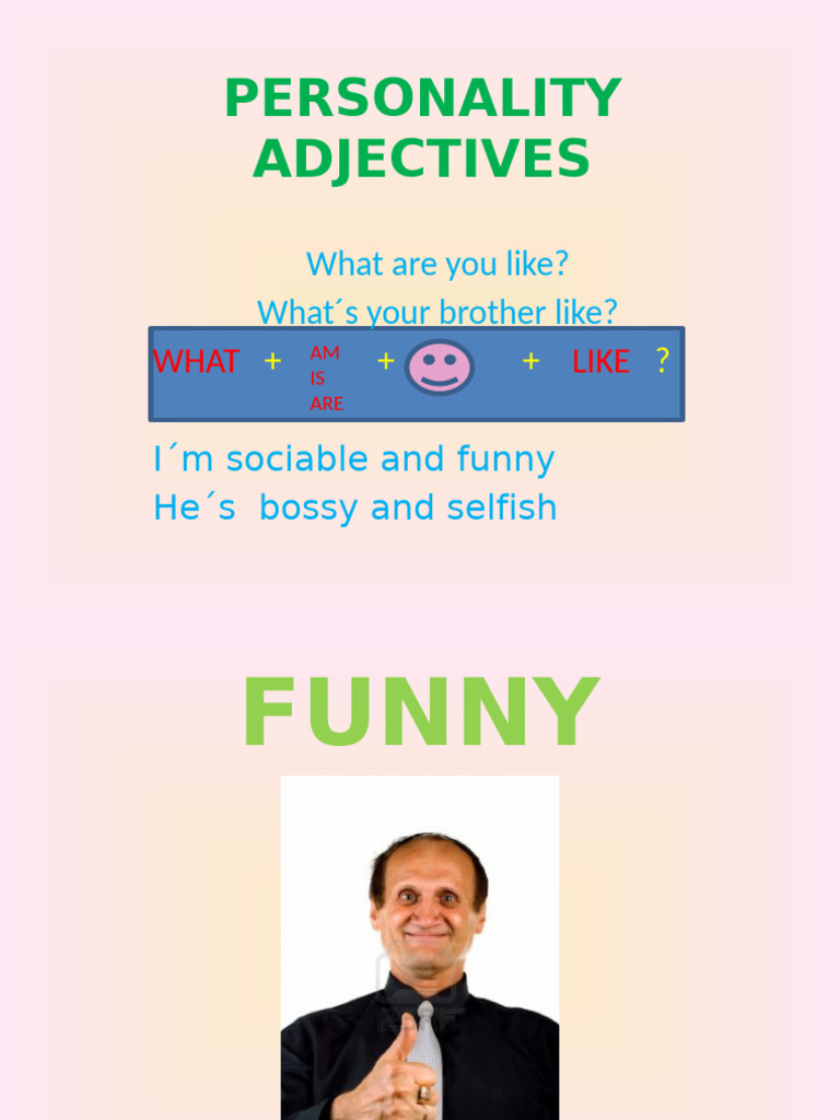 Personality Adjectives Classroom Posters Flashcards - 28111 | PDF