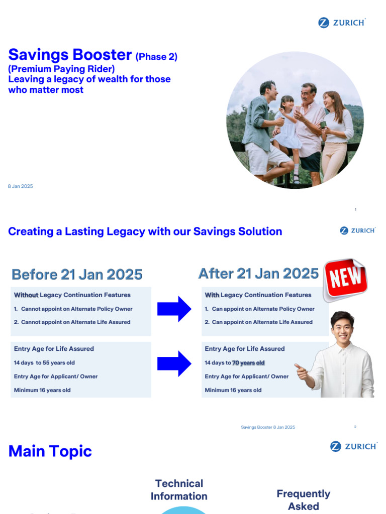 Savings Booster Zurich | PDF | Interest | Insurance