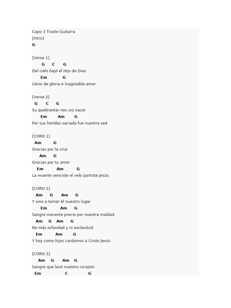 Capo 3 Traste Guitarra | PDF