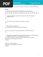 Unit 2 Data Representation: Worksheet 3 Characters | PDF | Ascii ...