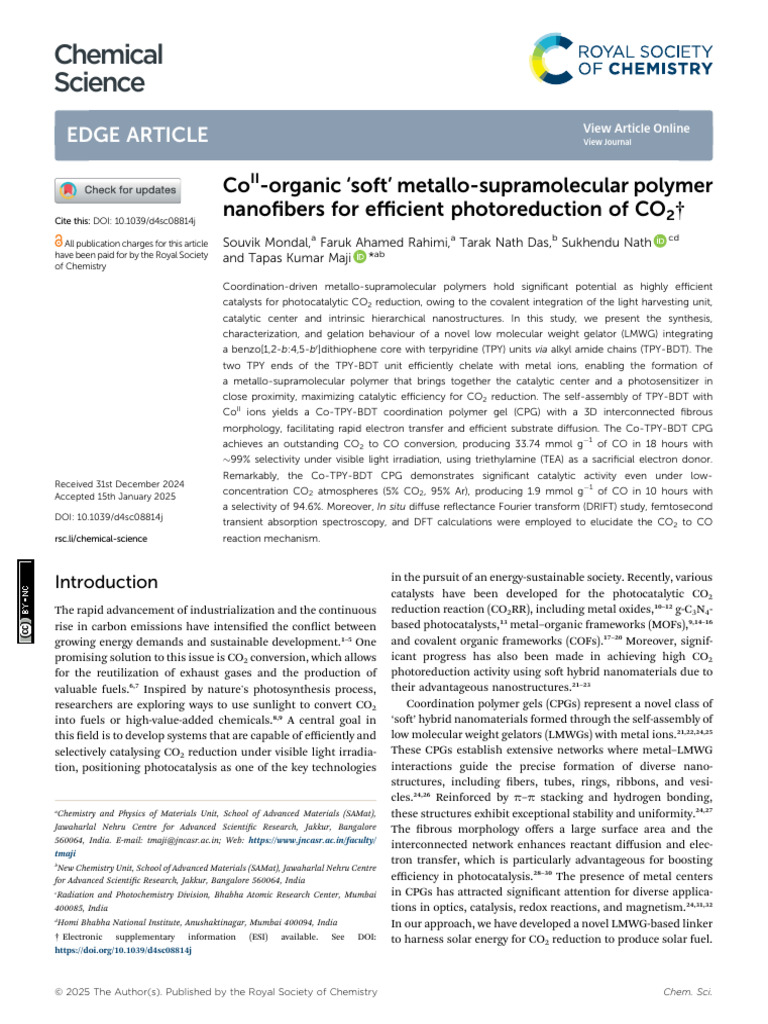 d4sc08814j | PDF | Coordination Complex | Chemical Reactions
