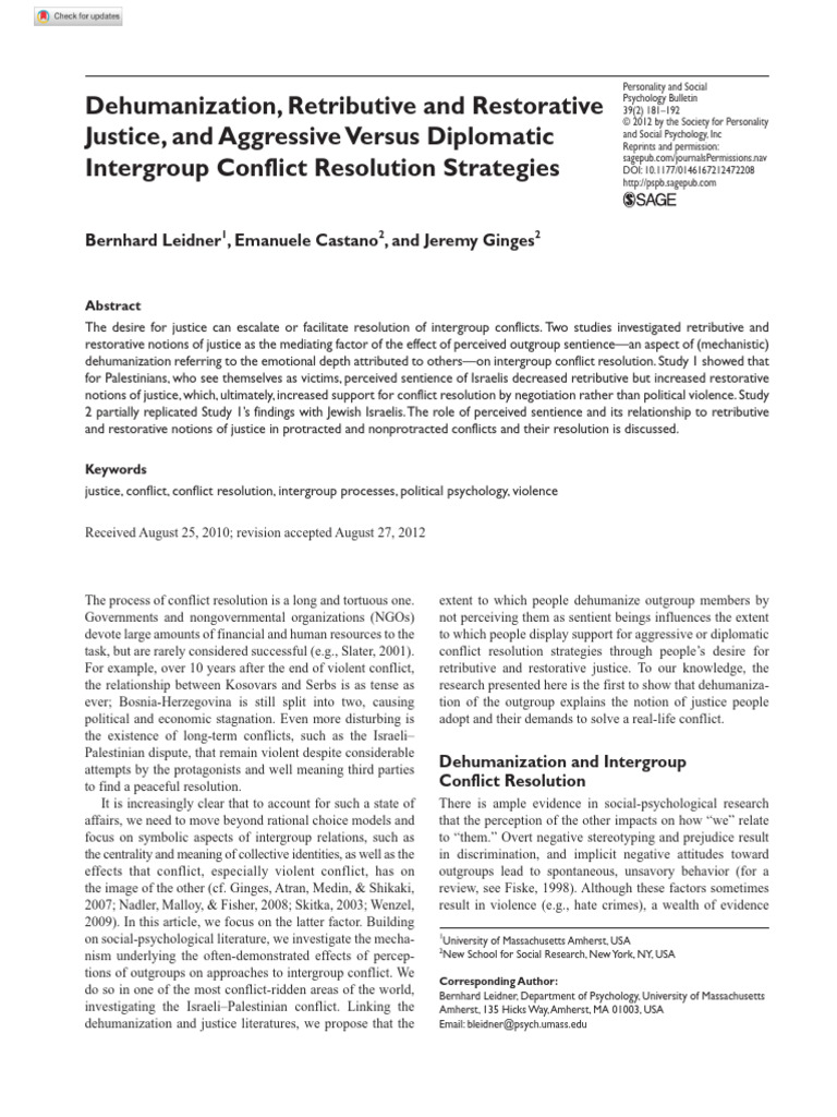 08.11.2023 Dehumanization, Retributive and Restorative Justice, and ...