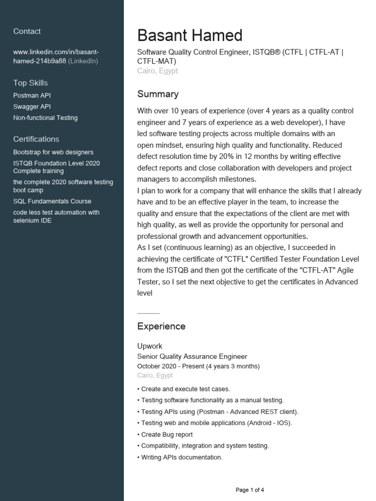 Profile | PDF | Software Testing | Software Development