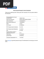 NPS Initial Contribution Receipt | PDF