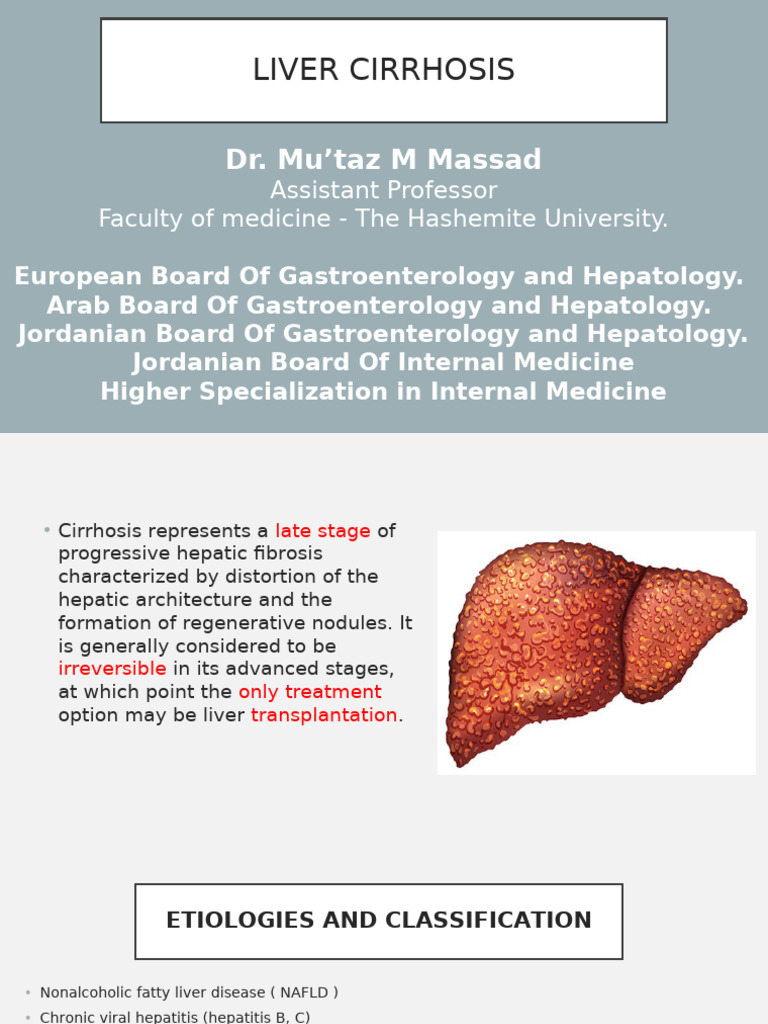 liver cirrhosis | PDF | Cirrhosis | Hepatitis