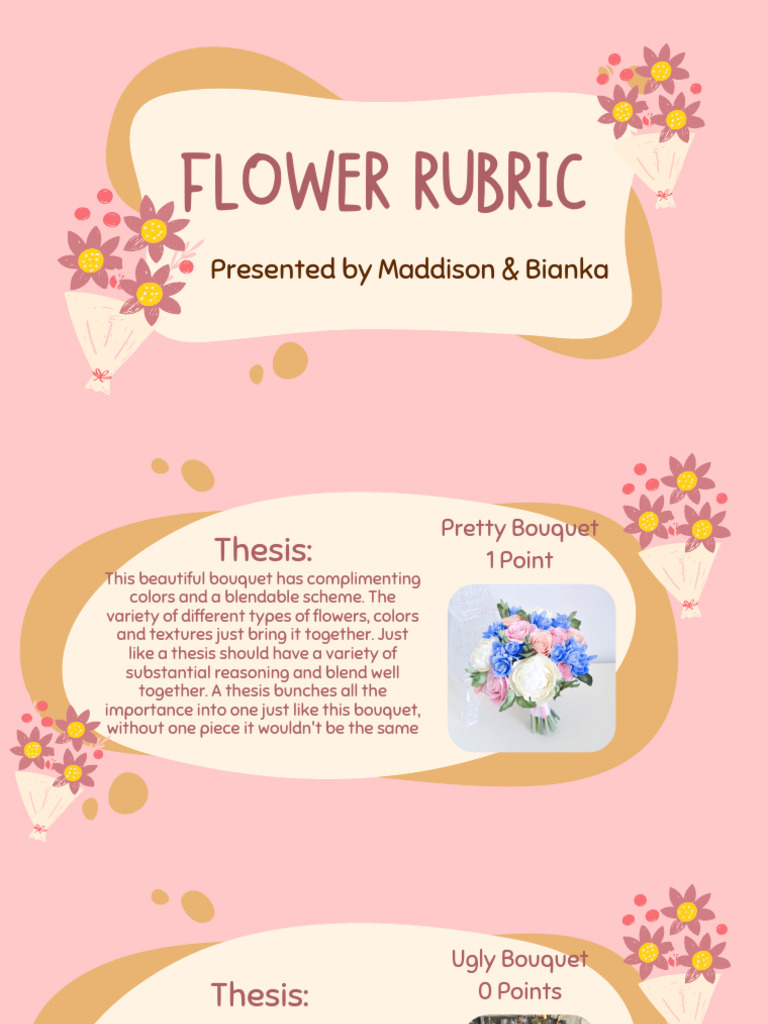 Flower Rubric Presentation | PDF