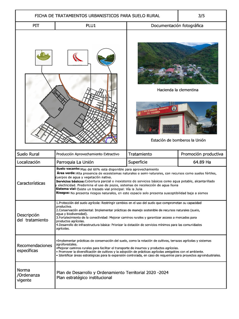 Ficha de ot_suelo_rural_conservacion_La_union | PDF
