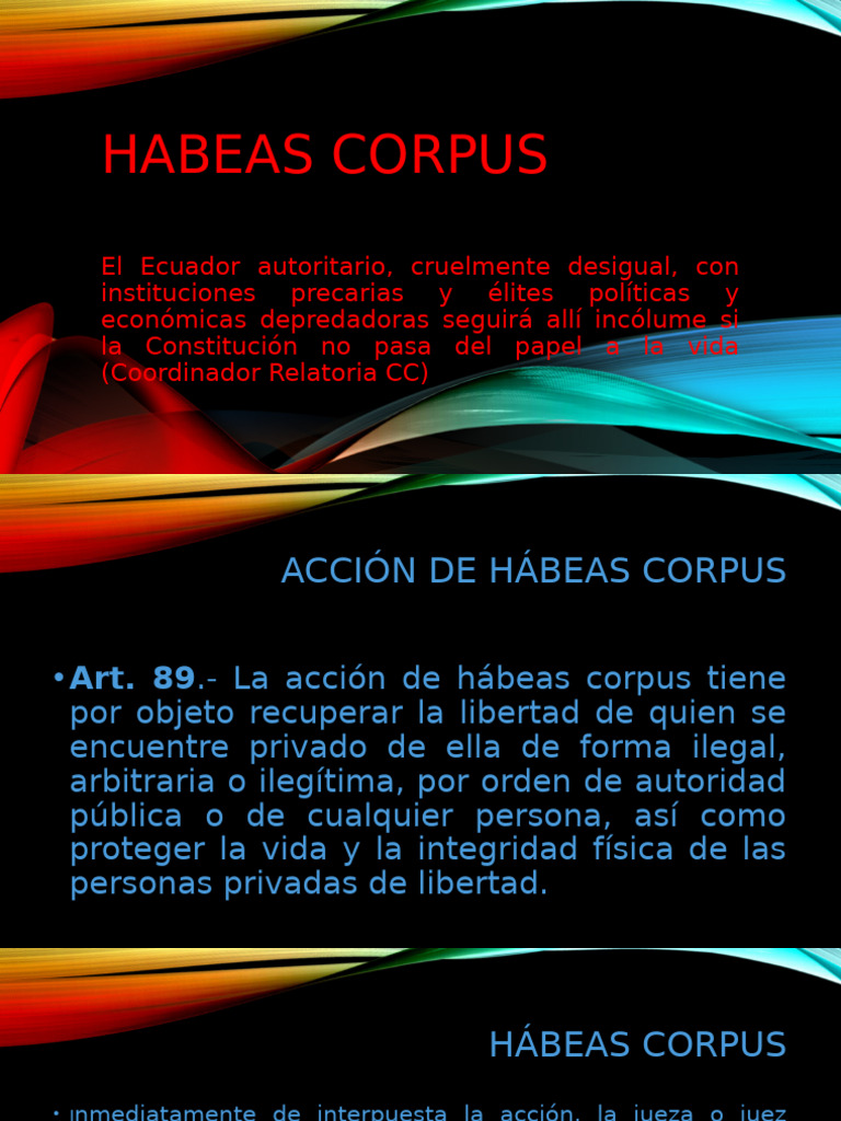 HABEAS CORPUS | PDF | Habeas corpus | Ley común