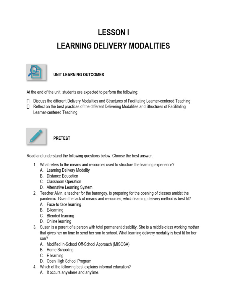 MODULE-3-LESSON-1-2 | PDF | Educational Technology | Distance Education