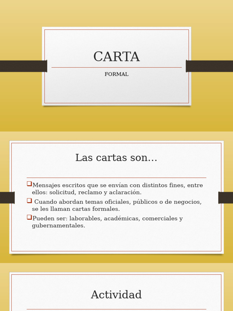 Guía de Cartas Formales: Tipos y Estructura | PDF