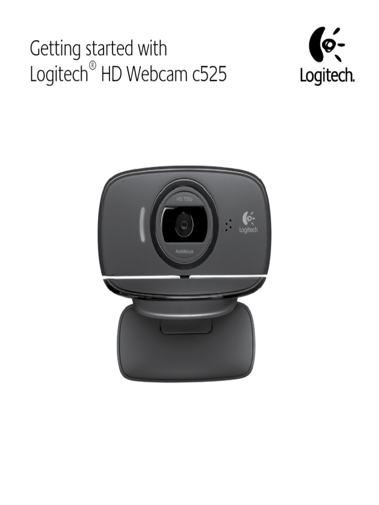 HD Webcam Logitech c525 Quickstart Guide | PDF | Software | Computing