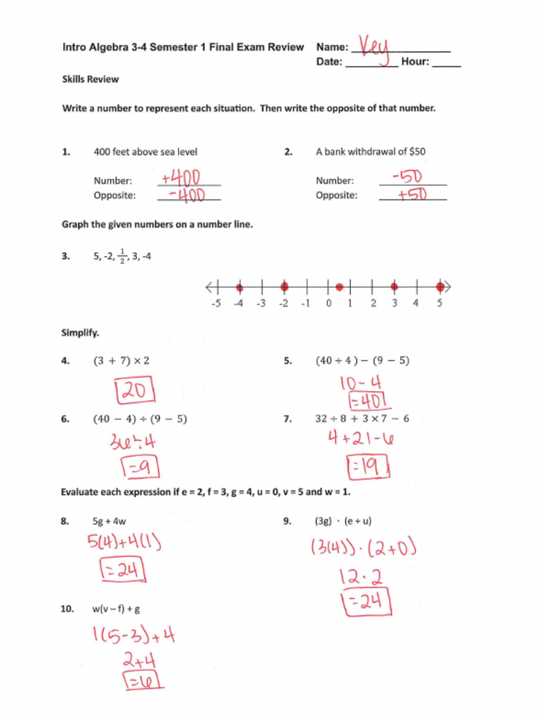 FS Exam Review Key | PDF