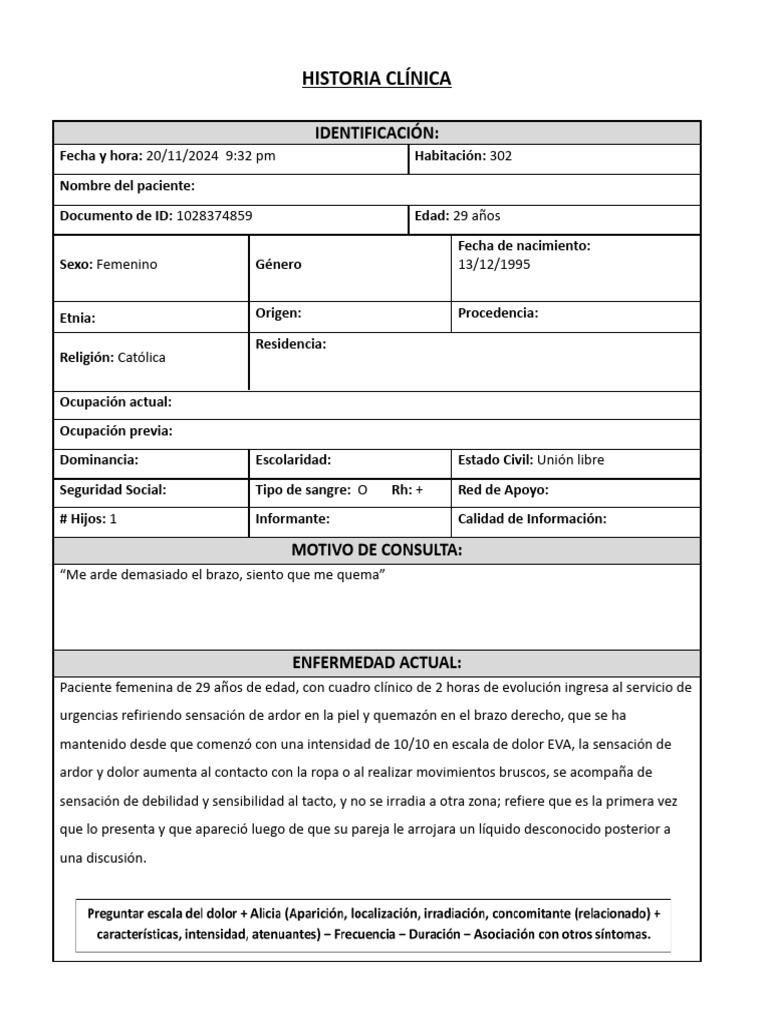 Formato HC en Bla | PDF | Control de la natalidad | Medicina