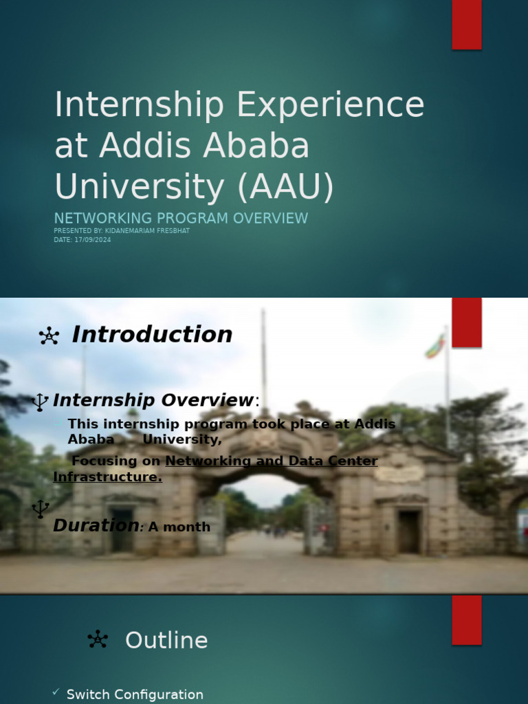 Internship Experience at Addis Ababa University (AAU | PDF | Computer ...